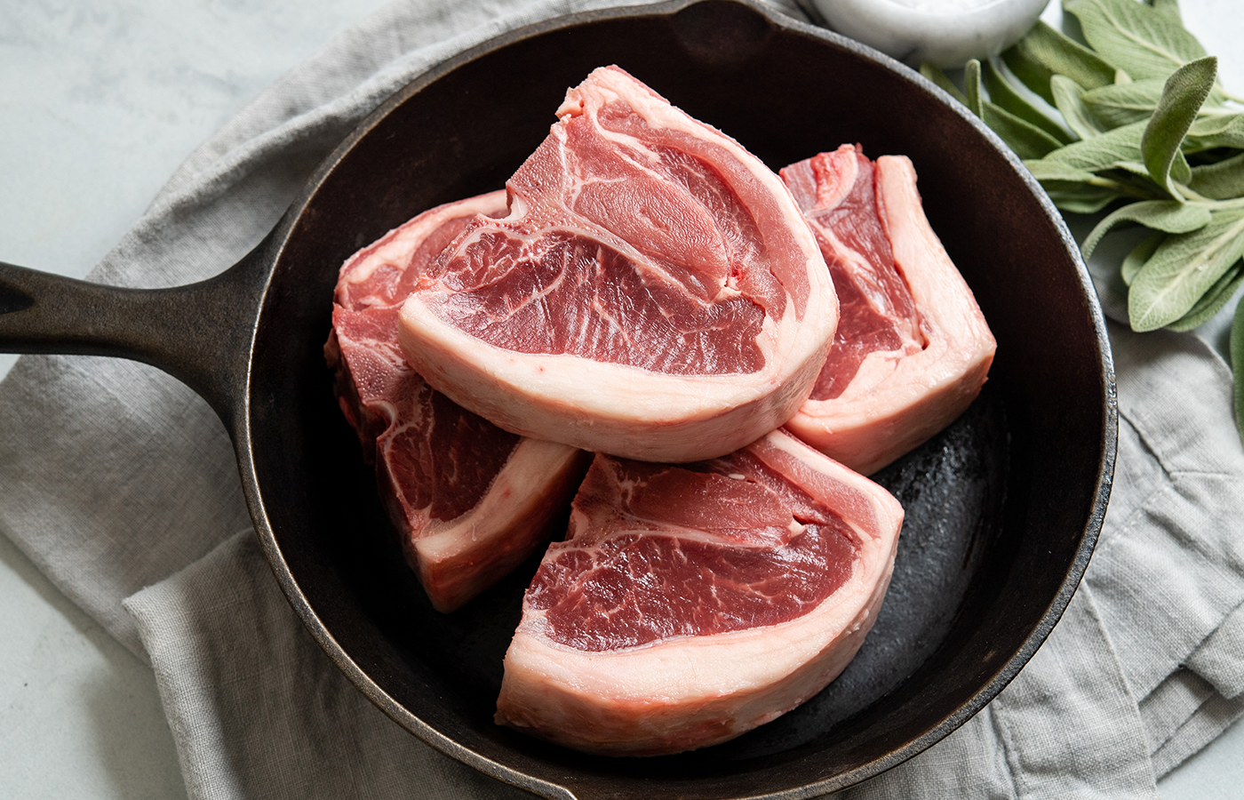 Australian White Lamb Bone-In Porterhouse Chops (2 pkgs) – The Wagyu Shop